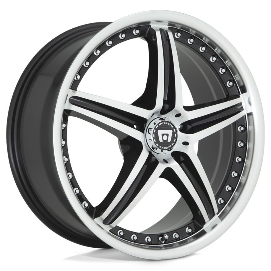 Motegi Racing - MR107 D5S Gloss Black Machined (20x8.5) - Felgenhelden ...